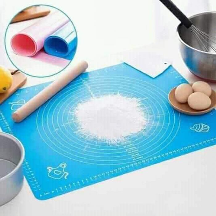 Jual Alas adonan kue 50x40, 40x30 anti lengket silikon mat baking alas ...