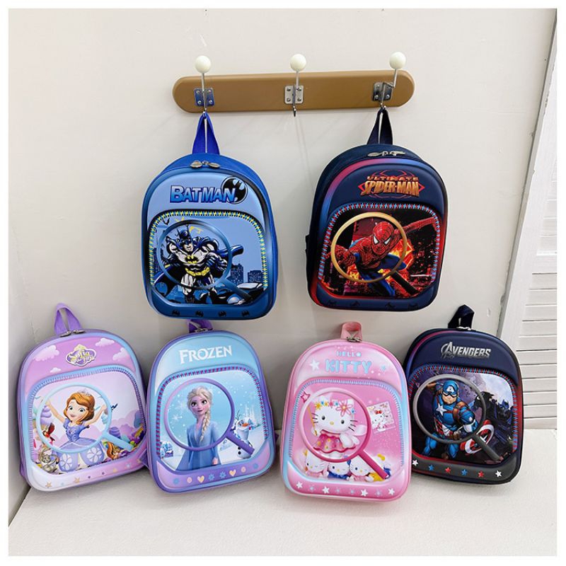 Jual HR67 - Tas Sekolah Anak TK PAUD Anti Air Karakter/Ransel Sekolah ...