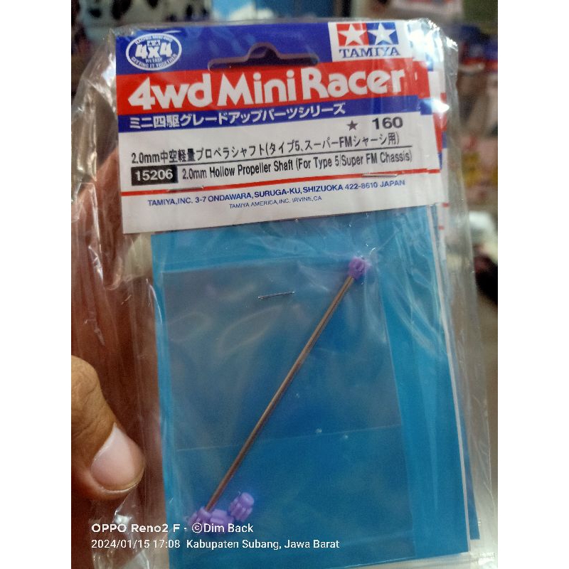 Jual Tamiya 15206 Propeller Hollow Shaft ( Type 5 / SFM Super FM ...