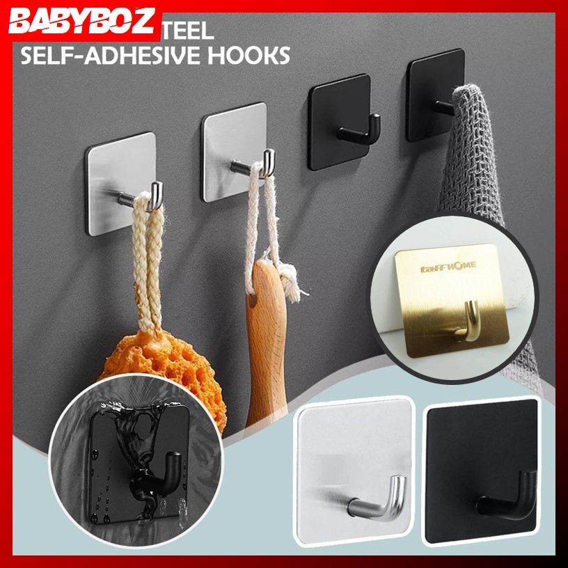 Jual BABYBOZ - TaffHOME Gantungan Dinding Adhesive Wall Hook Stainless ...