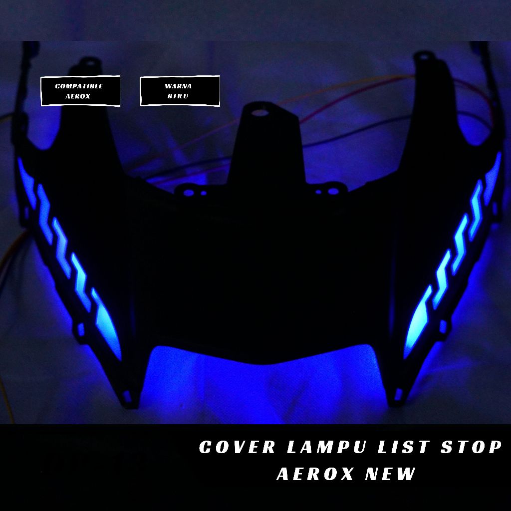 Jual Lampu Stop Aerox New+Magnet RGB+Cover Lampu List Stop Aerox New ...
