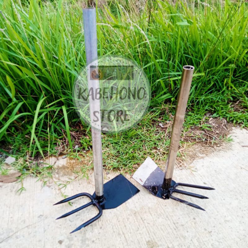 Jual Cangkul Mini Taman 2 in 1 Gagang Pipa Besi / Alat Berkebun Dua ...