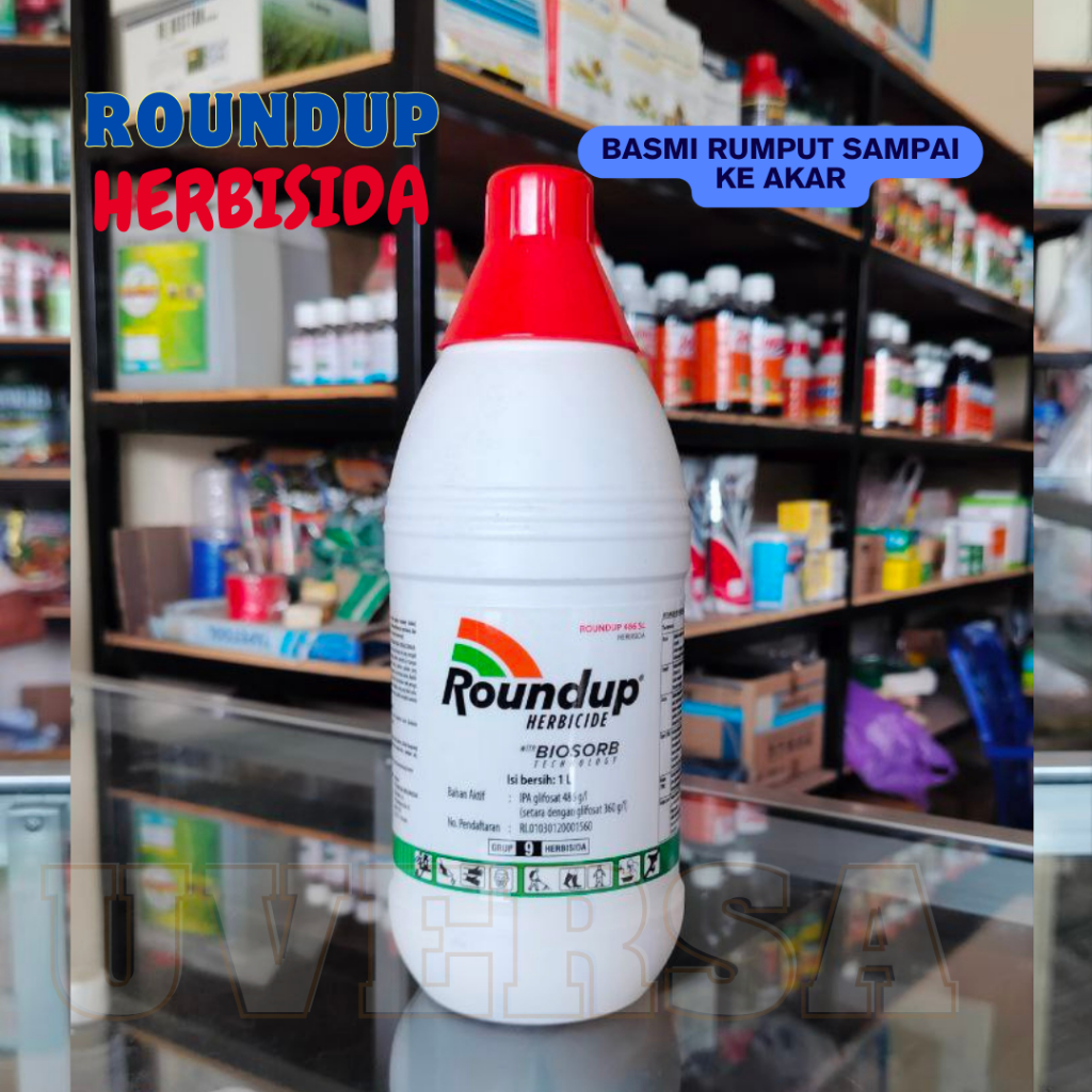 Jual Herbisida Roundup 486 SL Obat Pembasmi Rumput Liar 1 Liter ...