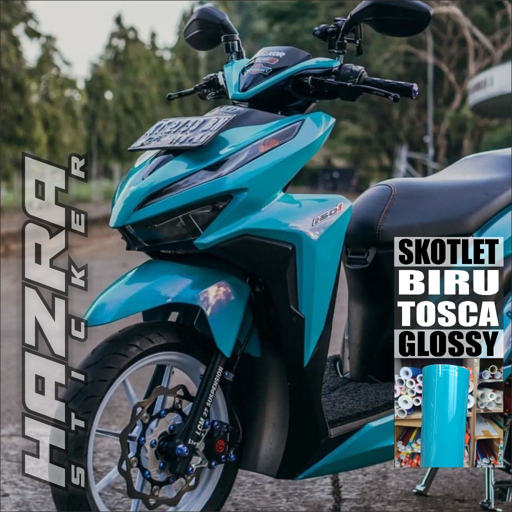 Jual Skotlet Sticker Biru Tosca Doff Glossy Scotlet Dop Gloss Skotlet ...