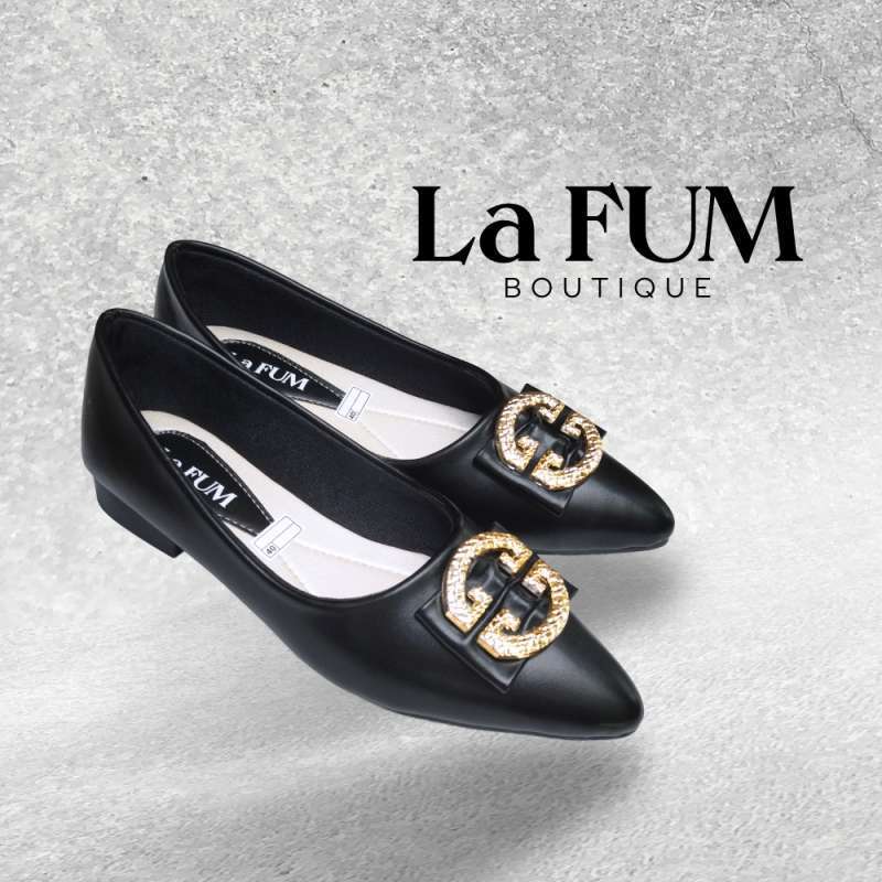 Jual Sepatu pansus wanita pantofel Hak tahu - Marigolds by La FUM ...