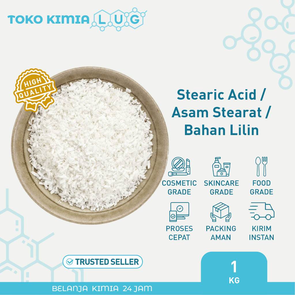 Jual Stearic Acid / Asam Stearat / Bahan Lilin 1 KG | Shopee Indonesia