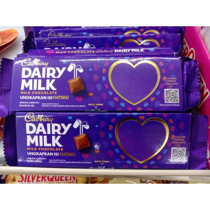 Jual Cadbury Dairy Milk Love Valentine 62gr | Shopee Indonesia