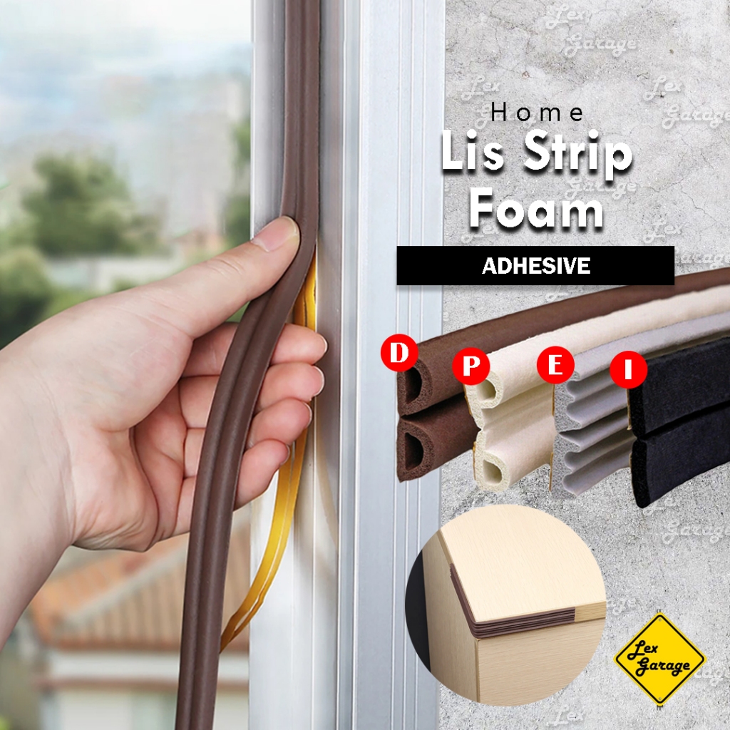 Jual Door Seal Strip Karet Busa Peredam Suara Penutup Celah Pintu ...