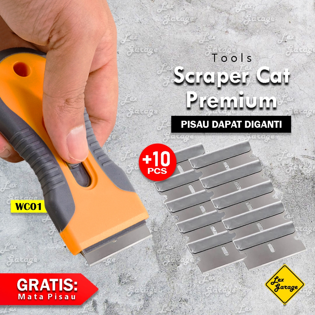 Jual Kape Gagang Silet Scraper Skrap Pengerok Cat Sealant Stiker | Shopee Indonesia