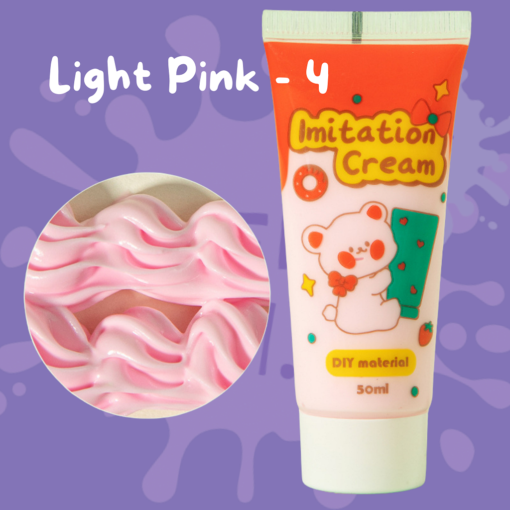 Jual (FREE SPUIT) Deco Cream 50ml / Clay Cream / Fake Whipped Cream ...