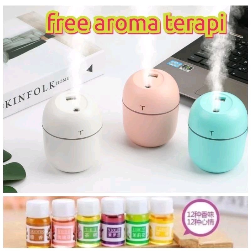 Jual mini humidifier / pelembab udara mini portable / aroma terapi ...
