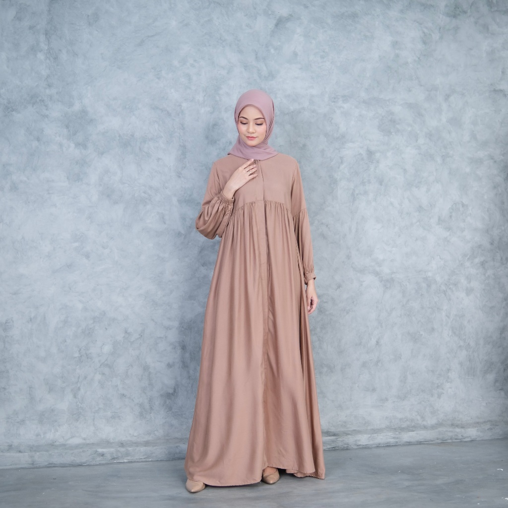 Jual As Mazis Rayon Tebal Adem Homedress Twill Busui Gamis Rayon Dress ...