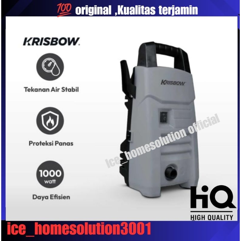 Jual Krisbow High Pressure Cleaner Home Use 90 Bar 1000 Watt/semprotan ...