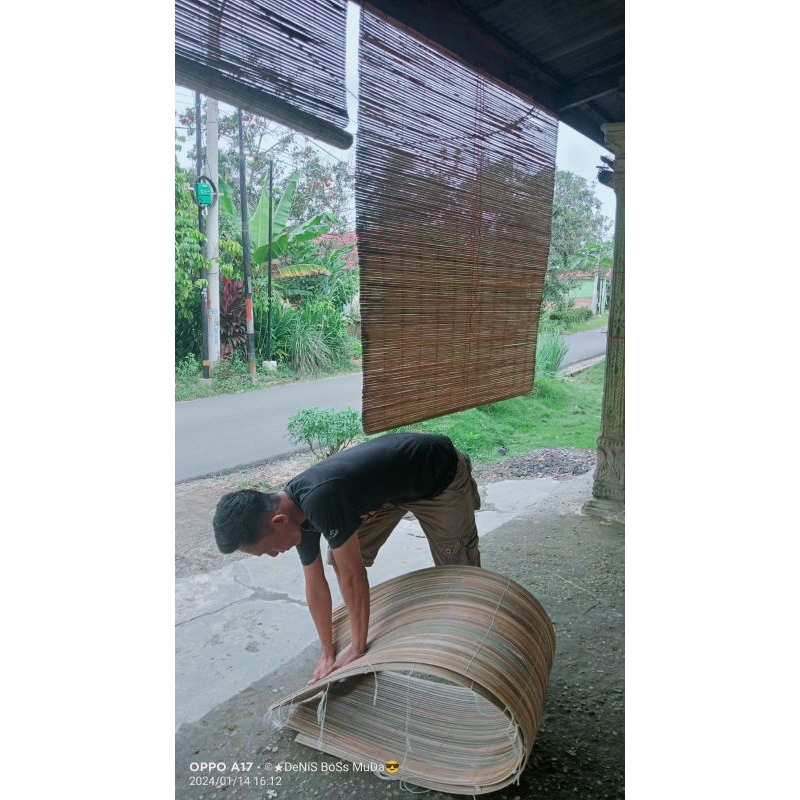 Jual tirai bambu outdoor indoor rotanL2mxT2m+tali | Shopee Indonesia