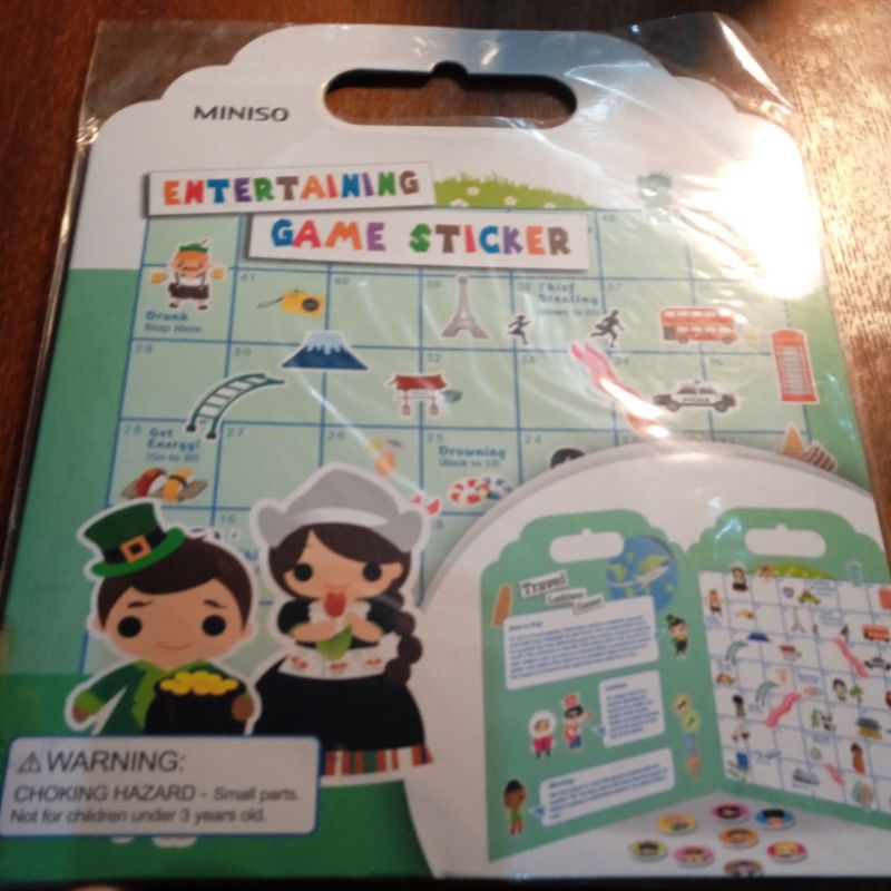 Jual MINISO Stick play and learn ular tangga game sticker | Shopee ...