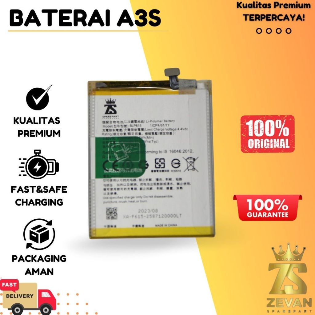 Jual BATTERY OPPO A3S/A5S/A7/BLP673 | Shopee Indonesia