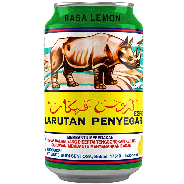 Jual Larutan Penyegar Kaleng Cap Badak Rasa Lemon 320 ml | Shopee Indonesia