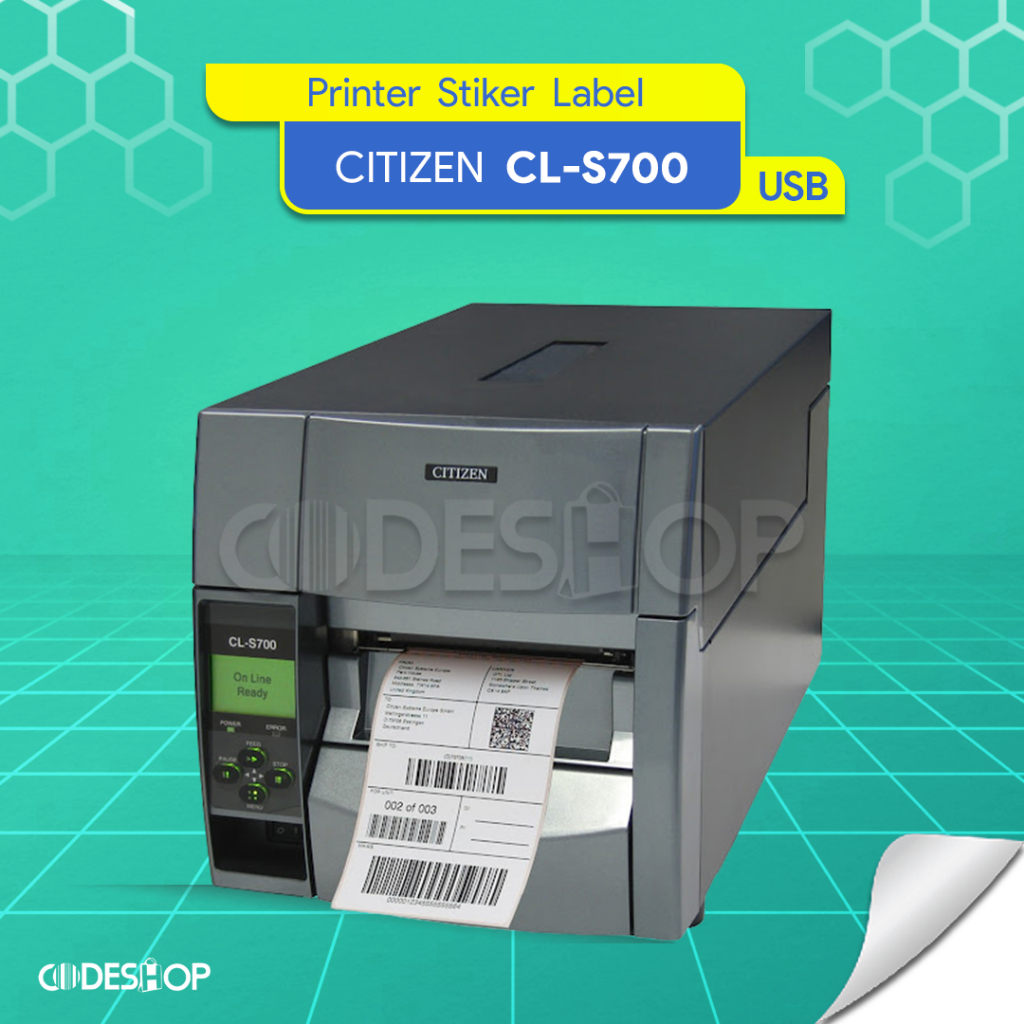 Jual Printer Barcode Industrial Tipe Citizen CL-S700 | Shopee Indonesia