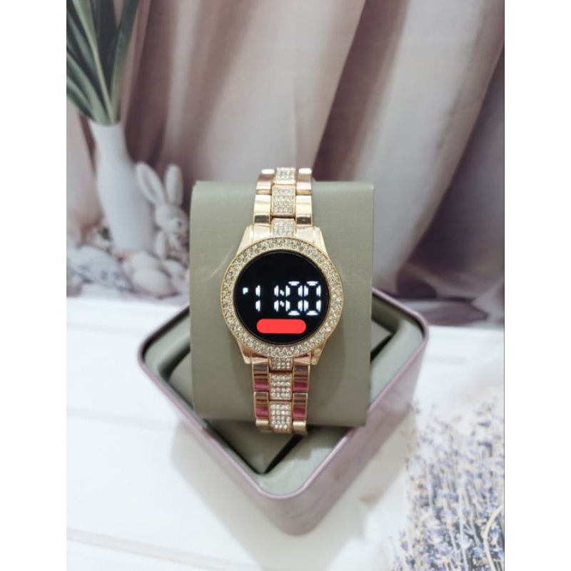 Jual Jam tangan Full permata layar sentuh(FSTS0906DW) | Shopee Indonesia