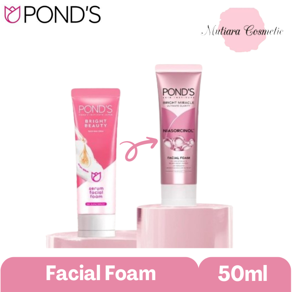 Jual Ponds Facial Wash 50gr Pencuci Wajah Foam | Shopee Indonesia