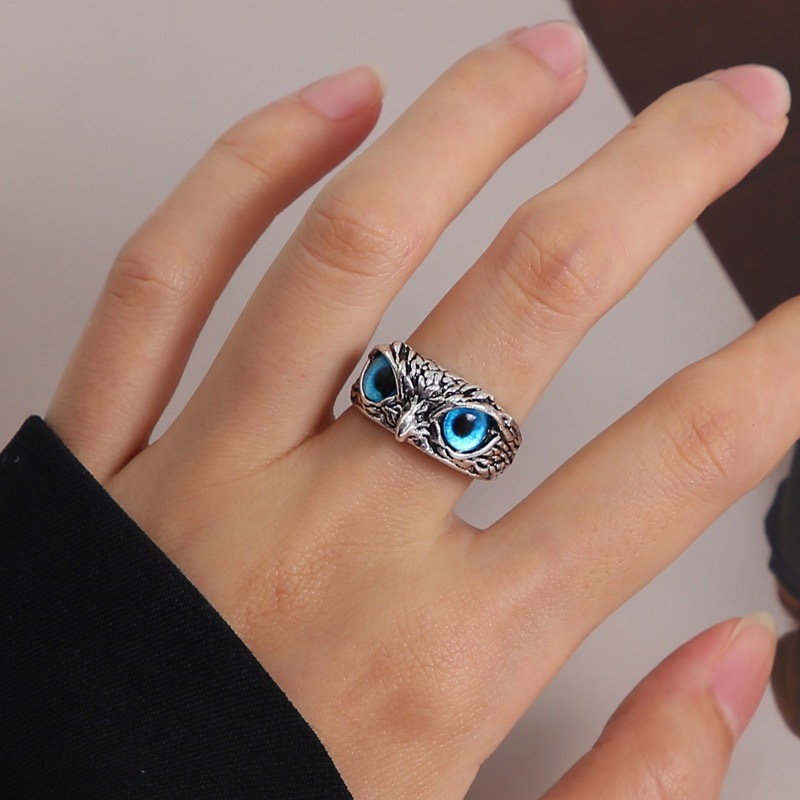 Jual COD Cincin Model Terbuka Bentuk Burung Hantu Gaya Retro Untuk ...