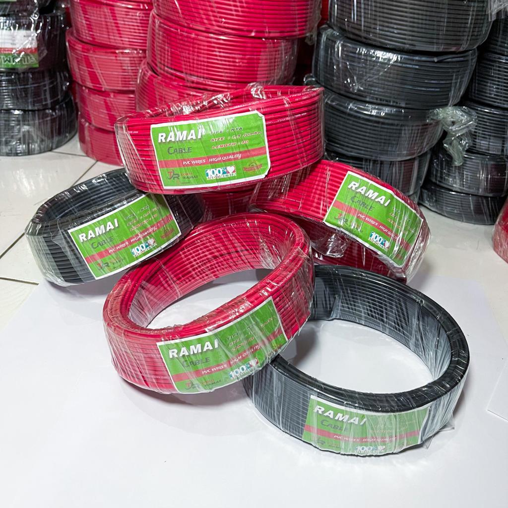 Jual KABEL NYA KABEL ENGKEL 1.5 50YARD TEMBAGA ALUMINIUM MERK RAMAI ...