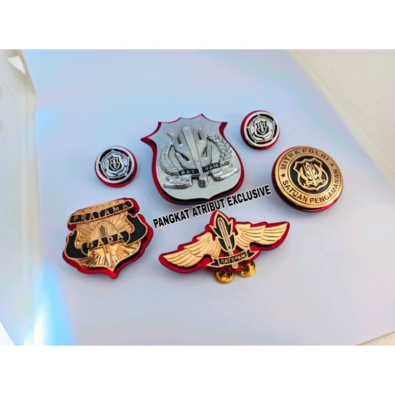 Jual PIN GADA PRATAMA PIN MITRA POLRI MONOGRAM SATPAM WING SATPAM ...