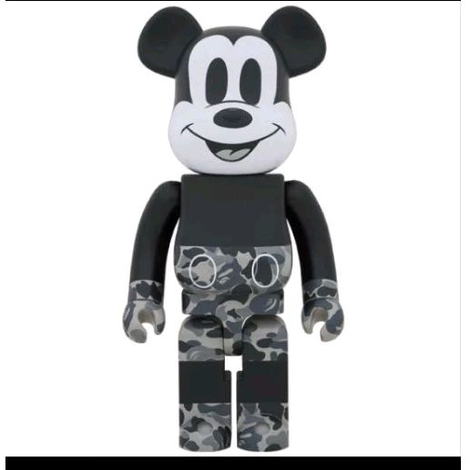 Jual Bearbrick Bape Mickey Mouse Monotone 1000% (100% Authentic ...