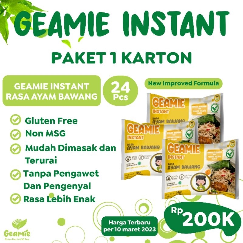 Jual Geamie Instant Ayam Bawang 1 karton 24 pcs | Shopee Indonesia