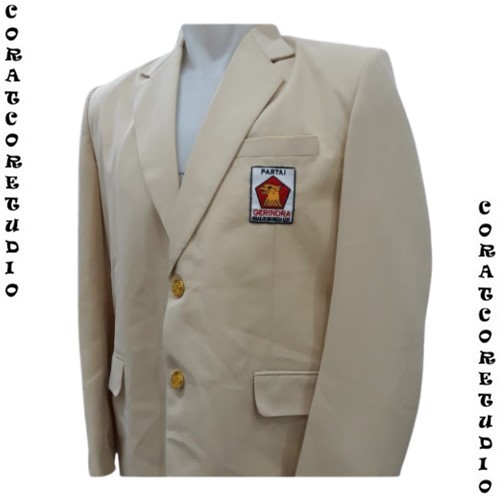 Jual CORATCORET Blazer Cowok Jas Pria PARTAI GERAKAN INDONESIA RAYA ...