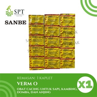 Jual VERM O SANBE 10X1 KAPLET 1 STRIP OBAT CACING SAPI KAMBING DOMBA ...
