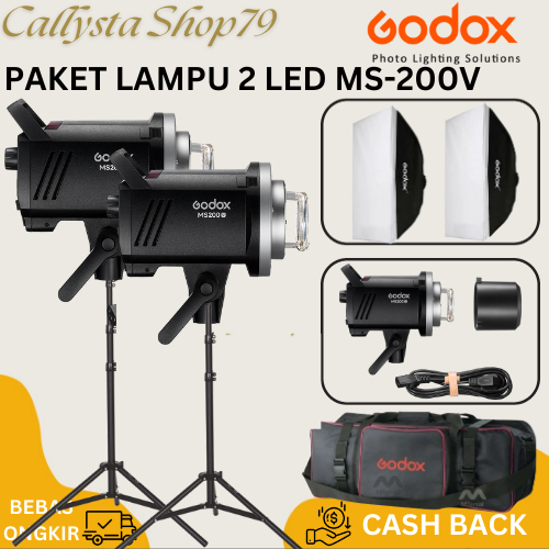 Jual GODOX MS200 MS-200V PAKET LAMPU STUDIO MONOLIGHT STUDIO FLASH ...