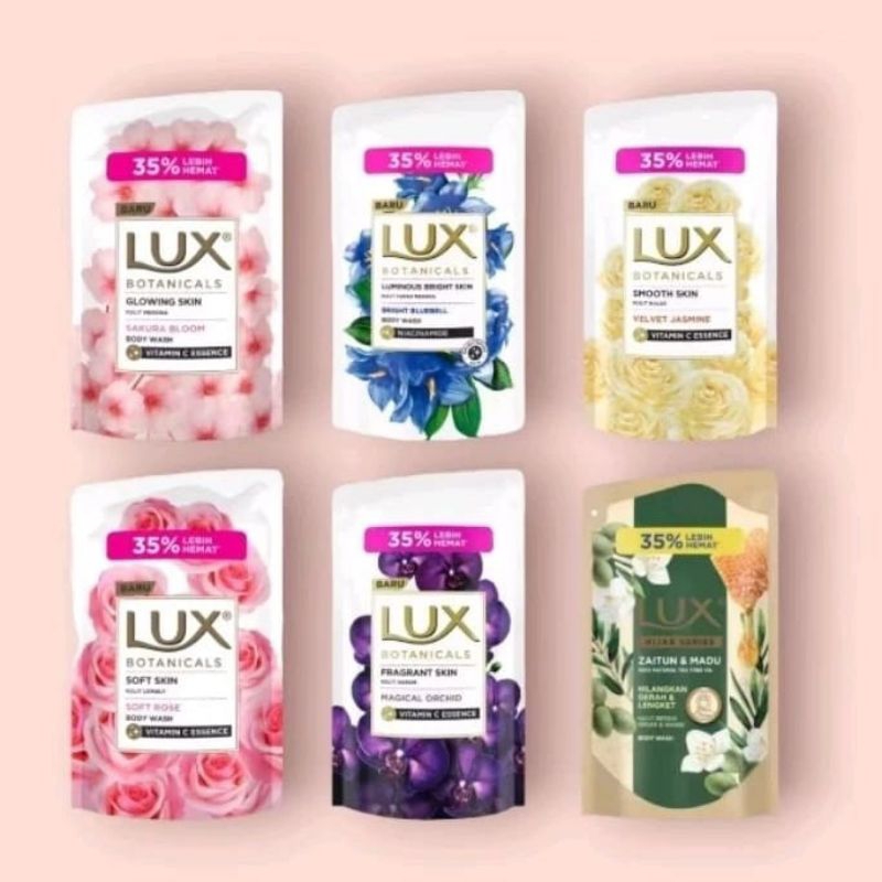 Jual LUX Botanicals Body Wash Sabun Mandi Cair Refill 825ml | Shopee Indonesia