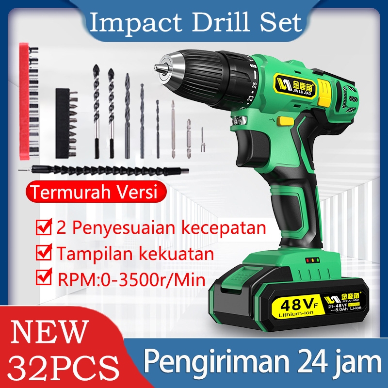 Jual Berfungsi profesional set latihan listrik/ Cordless Impact wrench ...