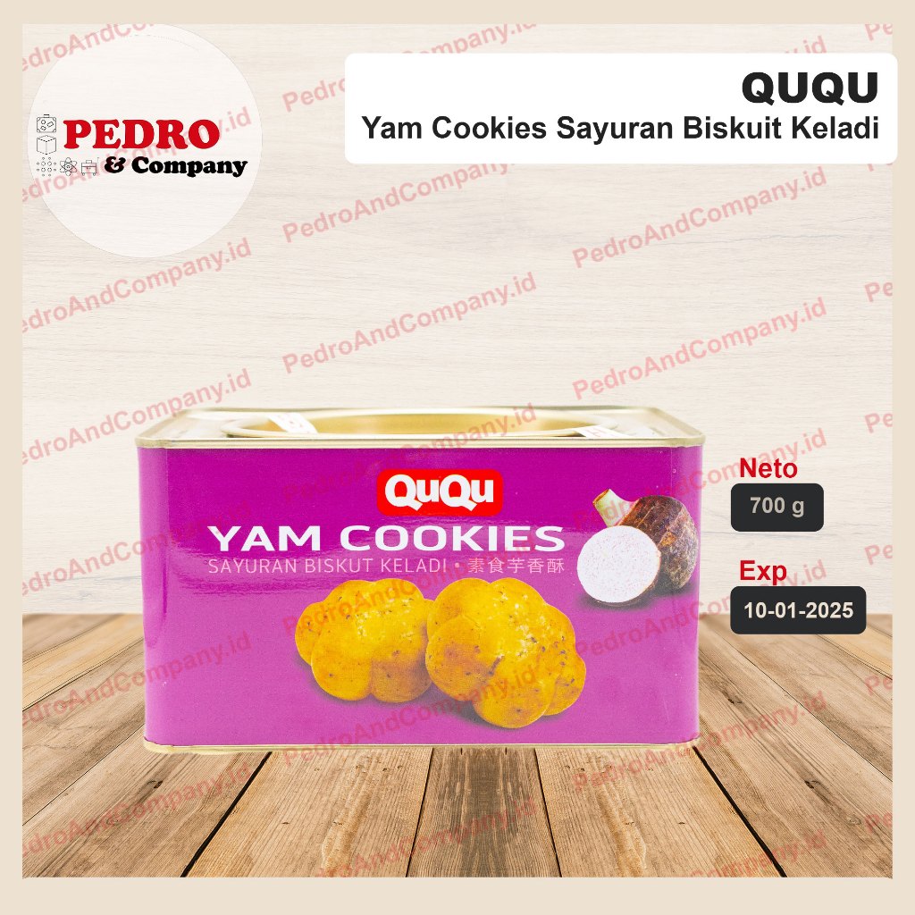 Jual Ququ yam cookies sayuran biskuit keladi 700 gram - biskuit talas ...