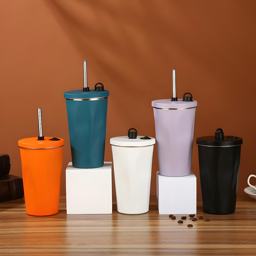 Jual Mug Kopi Stainless Steel 600ml - Termos Kopi - Botol Kopi JUMBO ...