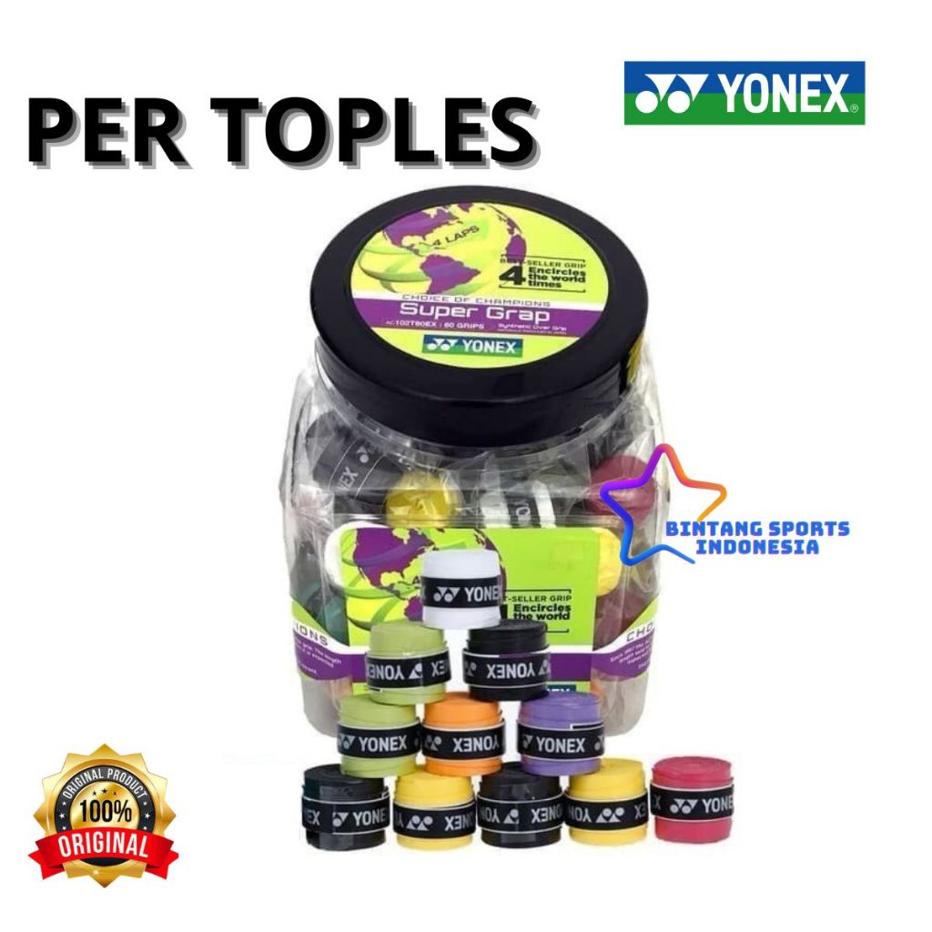 Jual GRIP YONEX BADMINTON BULUTANGKIS YONEX AC 102 T PER TOPLES ORIGINAL | Shopee Indonesia