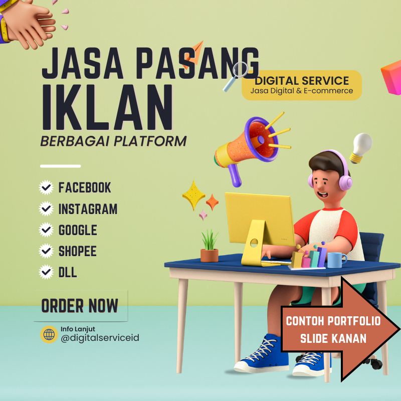 Jual Jasa Iklan di Instagram, Facebook, Google, Youtube, Shopee, dll | Shopee Indonesia