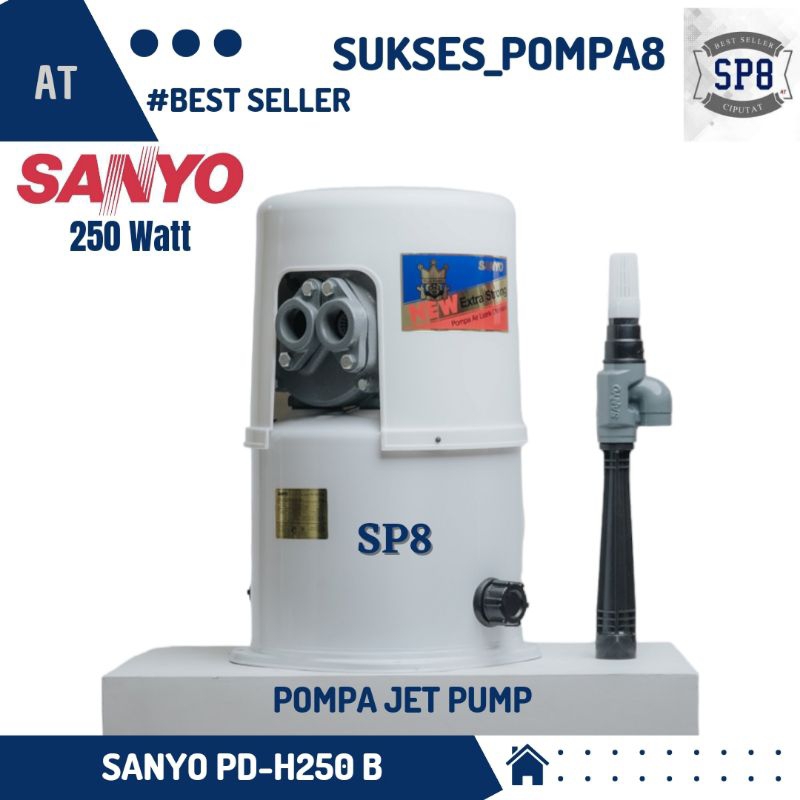 Jual Pompa Air SANYO PD-H250B Otomatis / Pompa Air Jet Pump | Shopee ...