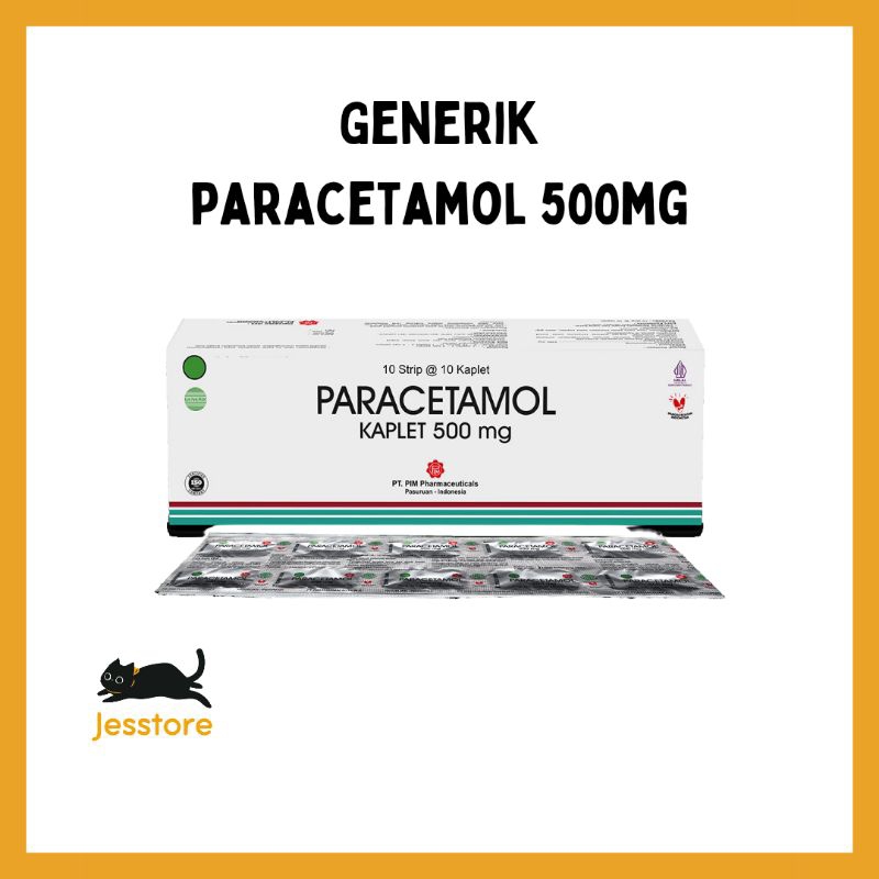 Jual GENERIK PARACETAMOL 500 MG (MEREDAKAN DEMAM DAN NYERI) | Shopee ...