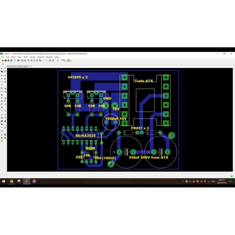 Jual PCB inverter HF 300watt dengan trafo atx SG3525 | Shopee Indonesia