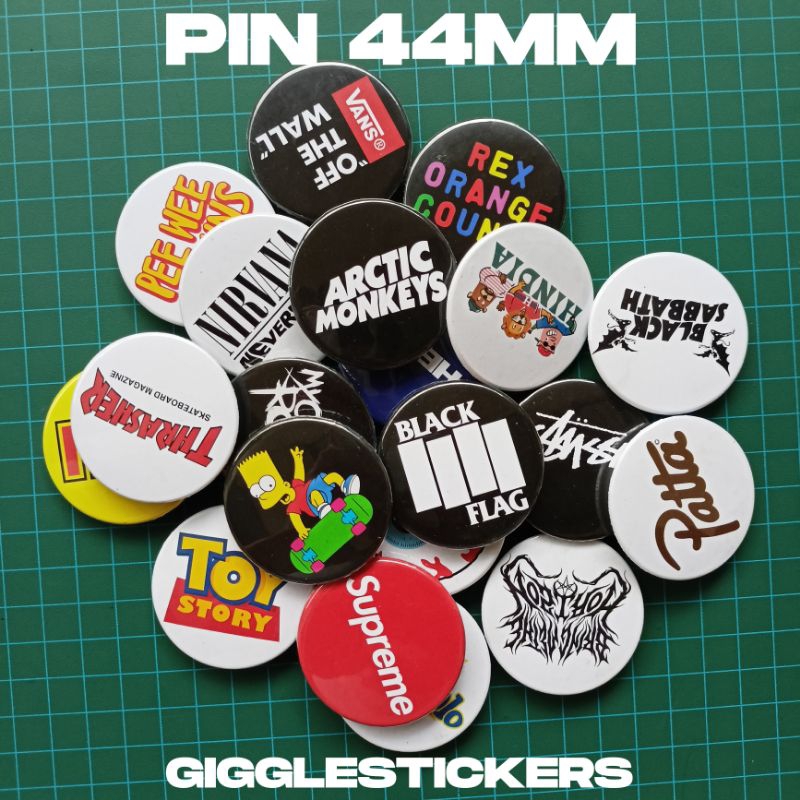 Jual Pin 44 mm Brand/Logo | Shopee Indonesia