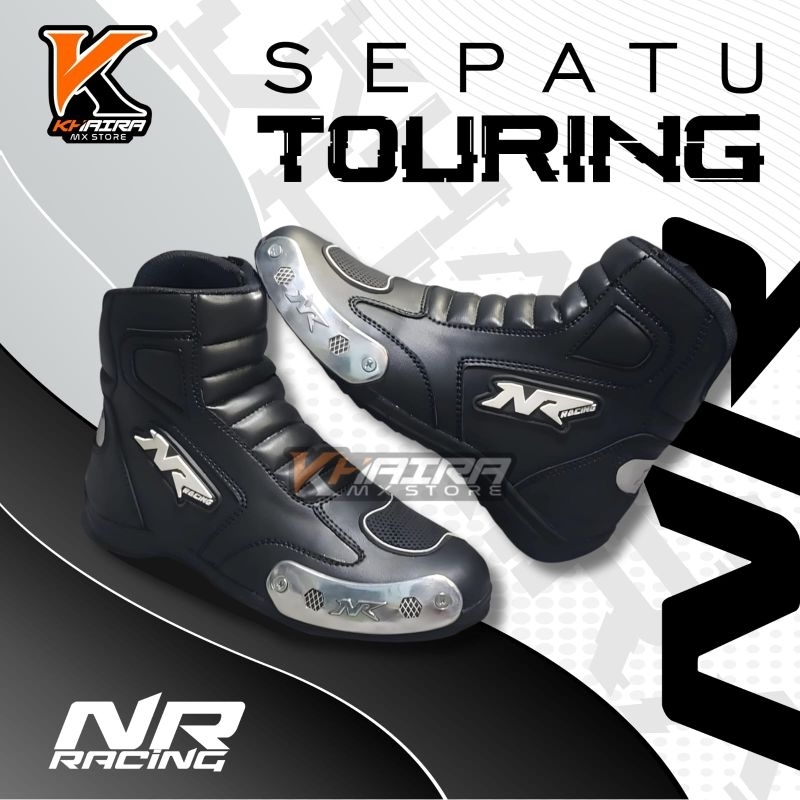 Jual SEPATU TOURING MOTOR BOOTS SAFETY RIDDING NR PENDEK TERBARU 2024 ...