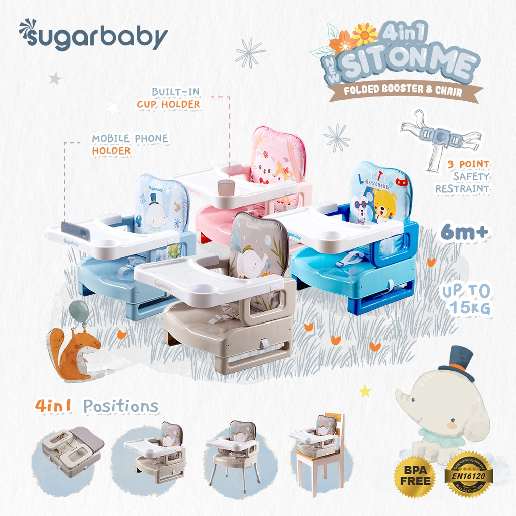 Jual KURSI MAKAN BAYI/BOOSTER SEAT SPACE BABY SB-518 - SUGAR BABY BEBE ...