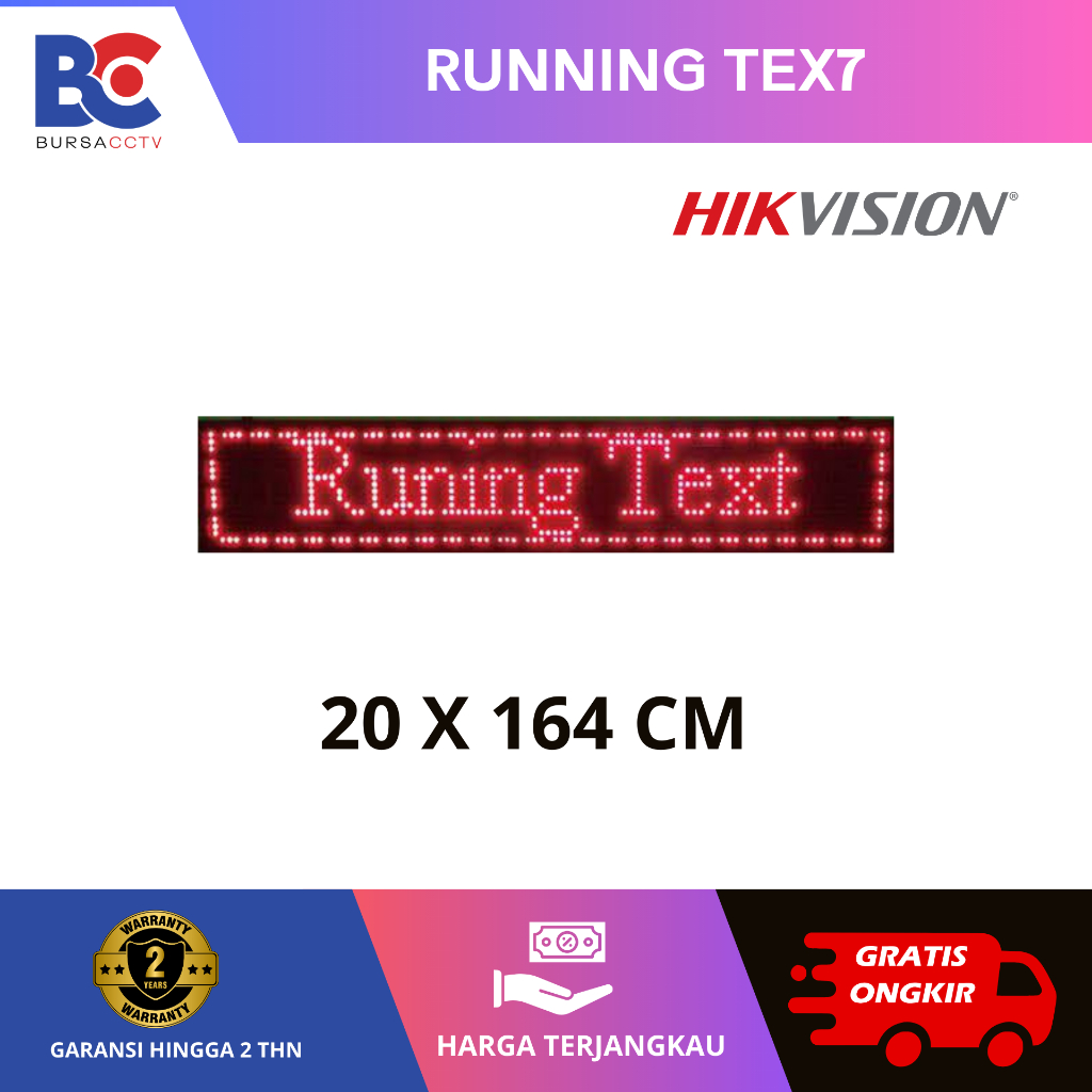 Jual Running Text 20 x 164 cm (text bisa diubah) | Shopee Indonesia