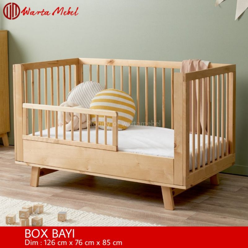 Jual Box bayi minimalis kayu tempat tidur bayi ukuran 120 cm | Shopee ...