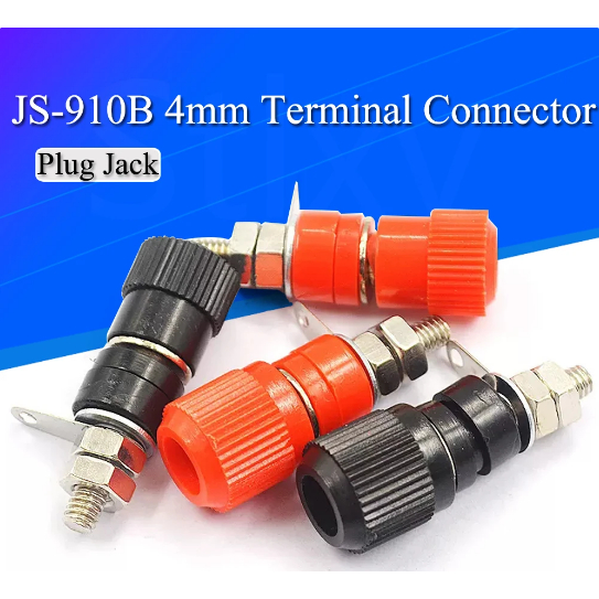 Jual Soket Socket Konektor Jack Terminal Banana Plug Speaker Amplifier Female Jepit Capit 1 set ...