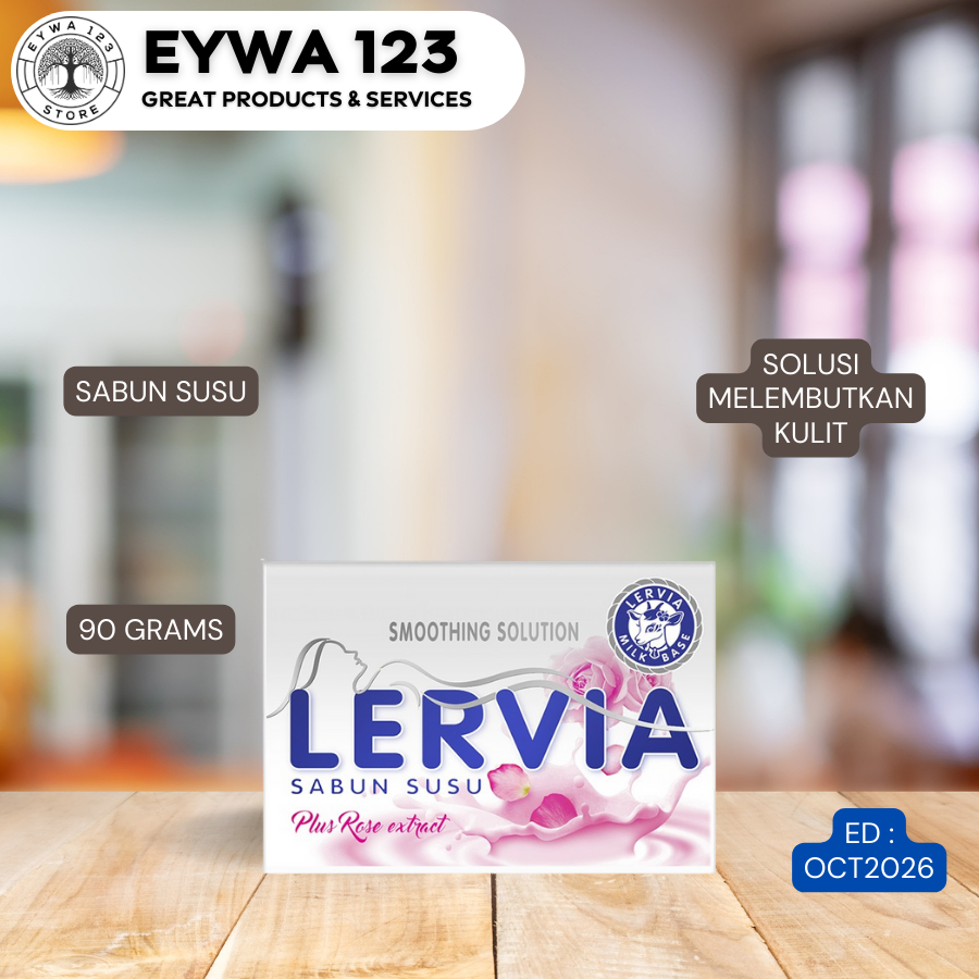 Jual LERVIA Sabun Susu Plus Rose 90g | Shopee Indonesia