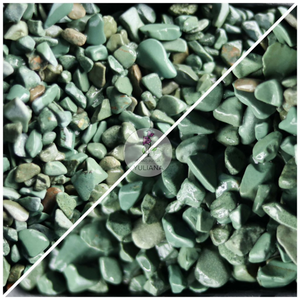 Jual Batu Alam green Japan | Batu alam Hijau jepang 1Kg | Shopee Indonesia