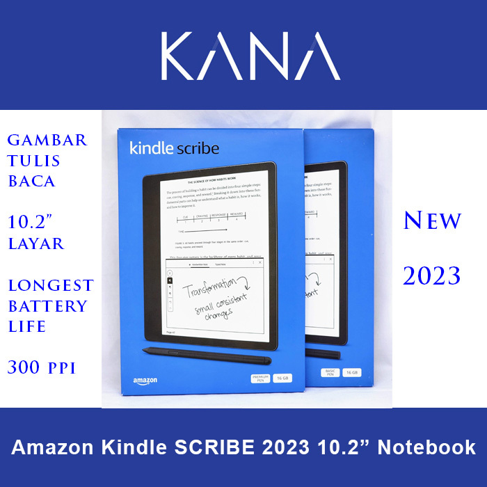 Jual Amazon Kindle SCRIBE Notebook 300 ppi 10.2" Gambar Tulis Baca ...